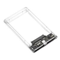 Quality 2.5 Inch SATA SSD Enclosure USB 3.0 5Gbps Transparent Case for sale
