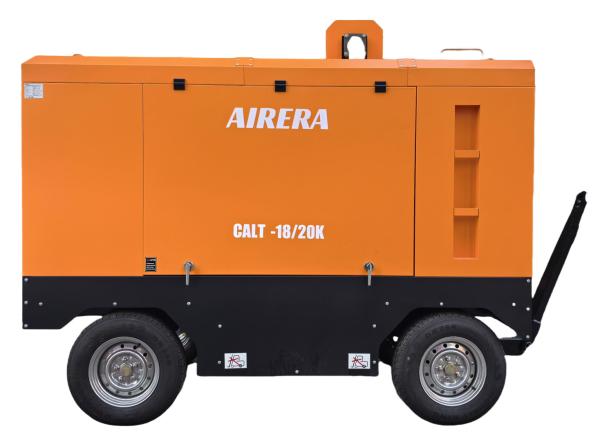 Shanghai Rotorcomp CALT-18/20K Diesel-Powered Screw Compressor For Optimal Performance In Extreme 55°C Ambient Temperature
