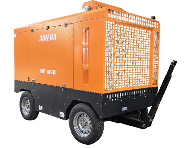 Shanghai Rotorcomp CALT-18/20K Diesel-Powered Screw Compressor For Optimal Performance In Extreme 55°C Ambient Temperature