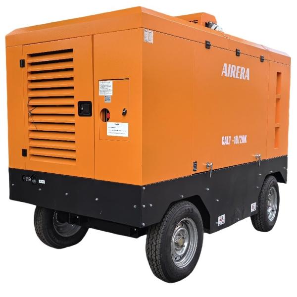 Shanghai Rotorcomp CALT-18/20K Diesel-Powered Screw Compressor For Optimal Performance In Extreme 55°C Ambient Temperature