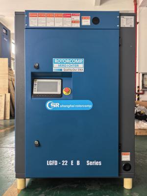Cina Compressore d'aria a vite a raffreddamento ad aria Shanghai Rotorcomp LGFD-22E B progettato per la compressione dell'aria industriale e il risparmio energetico in vendita