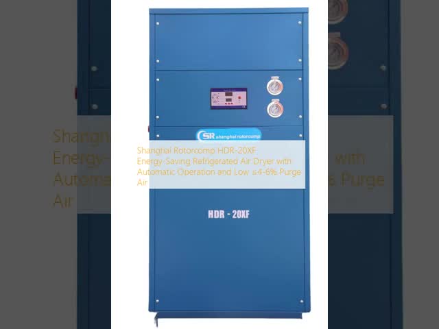 Shanghai Rotorcomp HDR-20XF Energy-Saving Refrigerated Air Dryer with Automatic Operation and Low ≤4-6% Purge Air
