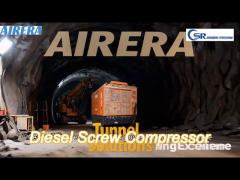 diesel screw compressor with synthetic/mineral oil for industrial/commercial use