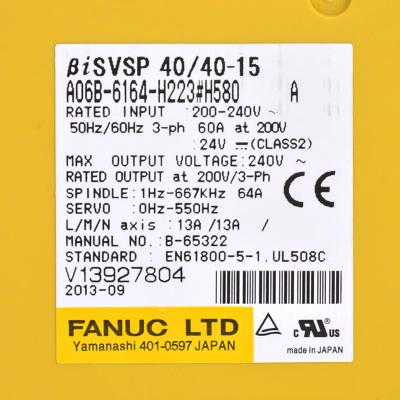 Китай Привод MOQ сервопривода A06B-6164-H223#H580 желтый Fanuc 1 часть для промышленного продается