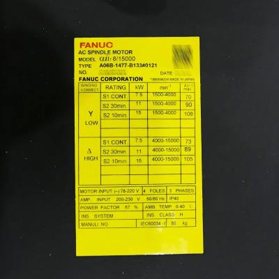 China A06B-1477-B133#0121 12 Monate Garantie Fanuc Servo-Antriebs-5 Kilogramm Gewichts- zu verkaufen