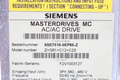China Controlador industrial Black Color Varies de 6SE7037-0EK60 Siemens por Weight modelo à venda