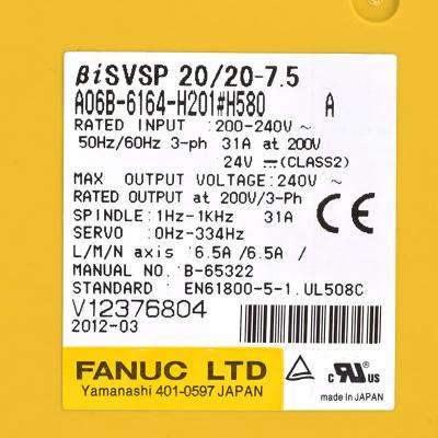Cina A06B-6164-H202#H580 12 mesi Fanuc Servo Drive in vendita