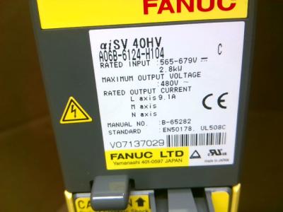 Cina A06B-6124-H104 12 mesi Fanuc Servo Drive colore giallo alimentazione AC/DC in vendita