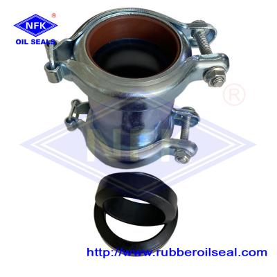 China Pressure Resistant Pipe Rubber Seal Coupling NBR FKM Pipe Assembly Rubber Ring for sale