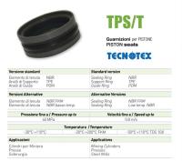 China TPS Series Rubber Oil Piston Combination Seal 40 MPa Pressure 0.5 m/s Speed for Hydraulic Cylinders for sale