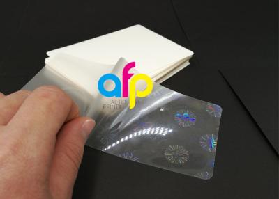 China Hologram Laminating Pouches Matte Finish / Glossy for sale