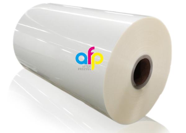 Quality Hot BOPP / PET+EVA Lustre Finish Lamination Film Roll For Sweet Boxes for sale
