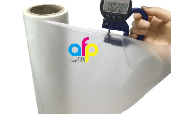 Quality 20micron Matte Lamination Film 500mm*3000m Roll Size SGS Certification for sale