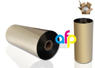 China Matte Gold Metallic Polyester Film , 24 Micron Polyester Laminating Film for sale