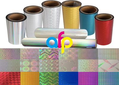 China Flexible Packaging BOPP Holographic Film Roll 280mm*3000m 445mm*3000m for sale