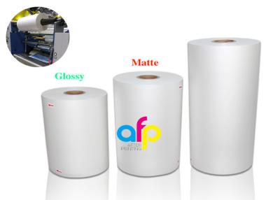China Packaging BOPP Lamination Film , Soft Laminating Plastic Film 15micron - 26micron for sale