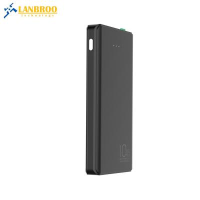 China LPQ-01 Lanbroo Power Bank 10400MAH QC3.0 Fast Charge Power Bank with Cable Mobile Portable Charger for sale