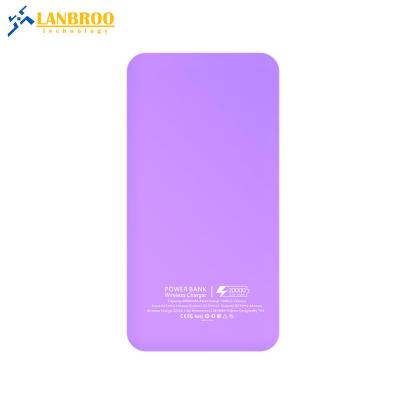 China LPW-03 Power Bank Wireless Charger 20000MAH Wireless Power Bank with Built-in MicroUSB/Type-c/Lightning 3-I Hot Selling for sale