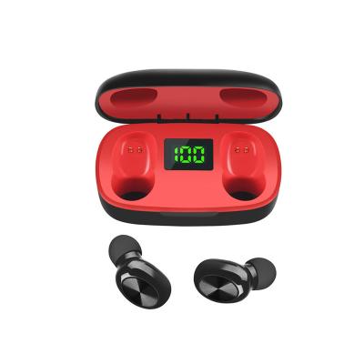 China Portable TWS Earphone with LCD Screen OEM Blue Tooth 5.0 Headphone for Cell Phone Mini Earbuds Binaural Earpiece for sale