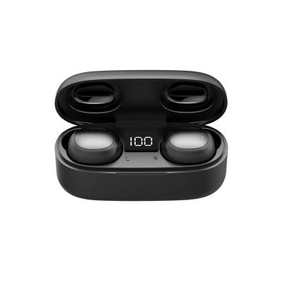 China Super Mini TWS Earphone wireless Bluetooth 5.0 Stereo Earbuds OEM Custom Mobile Headphone with Digital Screen Display for sale