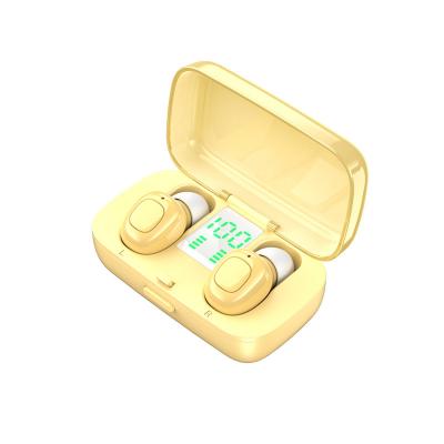 China OEM Custom TWS 5.0 Bluetooth Headphone with LCD Display Wireless Noise Cancelling Earphones 6D Stereo Earbuds Headset for sale