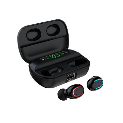 China Digital Power Display TWS Bluetooth Headphone Wireless Binaural Earphone Noise-Cancellation with Mobile Charger Bank for sale