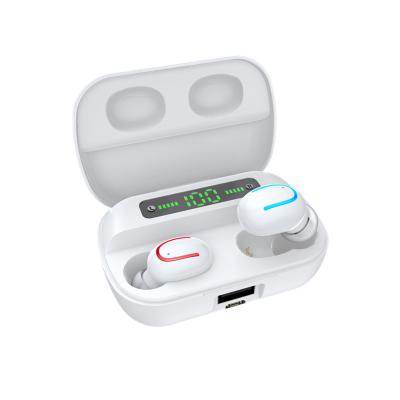 China Digital Screen Power Display TWS Bluetooth Earbuds Mini Invisible Wireless Stereo Earphone with Power Bank for sale