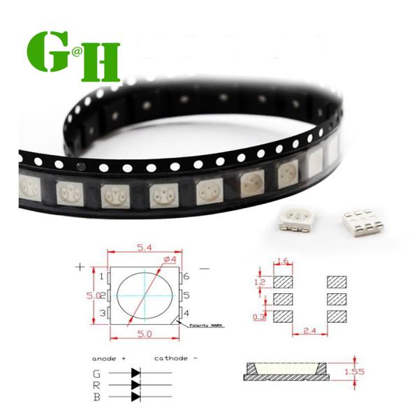 Quality Lifespan 50 Multi Color IC SMD LED Surface Mount Device with Integrated Circuit for sale
