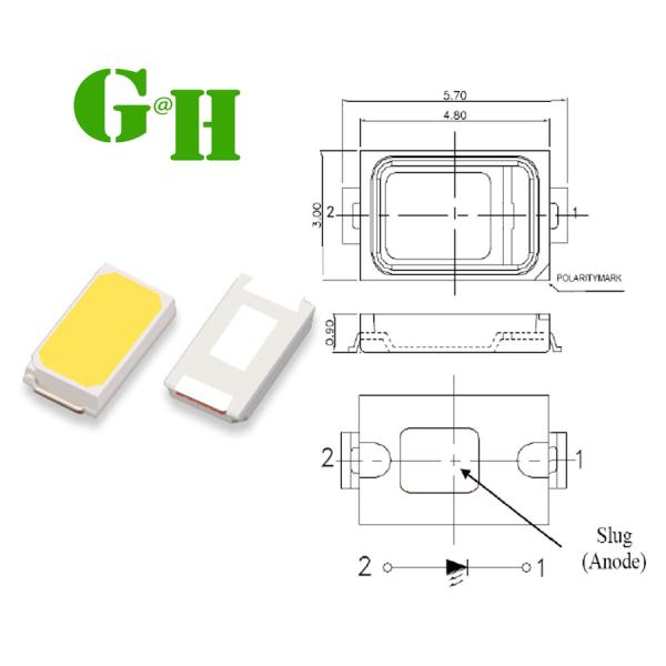 Quality Accuracy plus minus 0.2 degrees Celsius 5730 LED Chips smd led 5730 datasheet 0 for sale