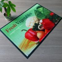 China Polyester Printed Flat Door Mat Pile Height 5mm Customized Service for sale