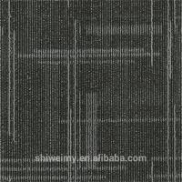 China Modern grid pattern 1/12 inch pp floor carpet tile for sale