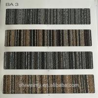 China Modern dark colored tufted loop stripe PP carpet tile for sale