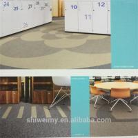 China New thin level loop pile mixed colors striped Polypropylene carpet tile for sale