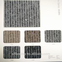 China New thin level loop pile mixed colors striped Polypropylene carpet tile for sale