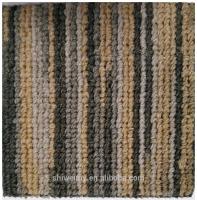 China Chine made multi level loop striped Nylon carpet tile for sale