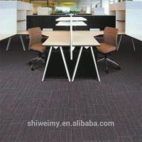 China Multi level loop striped pattern Nylon6 carpet tile for office for sale