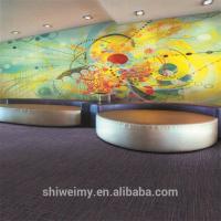 China Multi level loop striped pattern Nylon6 carpet tile for office for sale