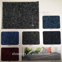 China Solid color and stripe pattern loop pile PP office carpet tile for sale