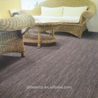 China Multi level loop Nylon striped office carpet tile, nylon carpet tiles for sale