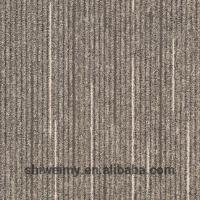 China Multi level loop Nylon striped office carpet tile, nylon carpet tiles for sale