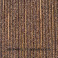 China Multi level loop Nylon striped office carpet tile, nylon carpet tiles for sale