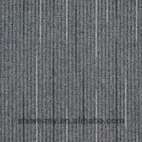 China Multi level loop Nylon striped office carpet tile, nylon carpet tiles for sale