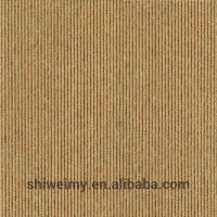 China Ribbed surface double colors striped level loop PP carpet tiles for sale