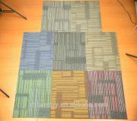 China Striped multi level loop fireproof Nylon carpet tiles for office for sale