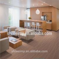 China Rectangular shape nylon yarn pvc backing carpet tile for sale