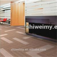 China Rectangular shape nylon yarn pvc backing carpet tile for sale