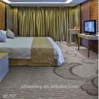 China Plain color clover pattern high cut low loop carpet for star hotel for sale