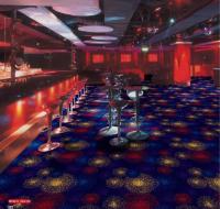 China 2019 newest gold fireworks pattern Commercial microfiber carpet for sale