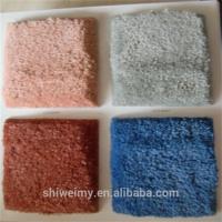 China Solid blue commercial nylon cut pile carpet for sale