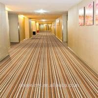 China Colorful stripe loop pile pattern exhibition hall carpet for sale